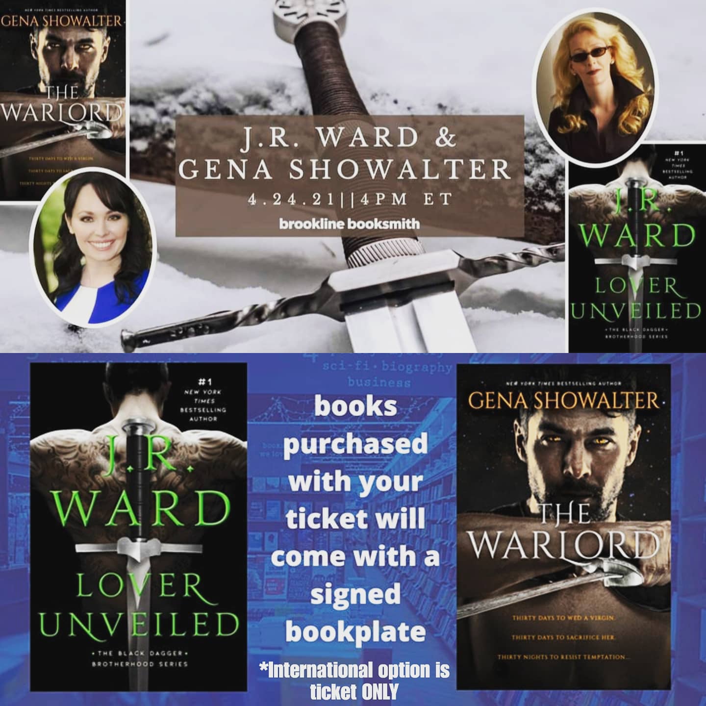 10 days until J.R Ward and Gena Showalter’s live event! – The BdaggerB